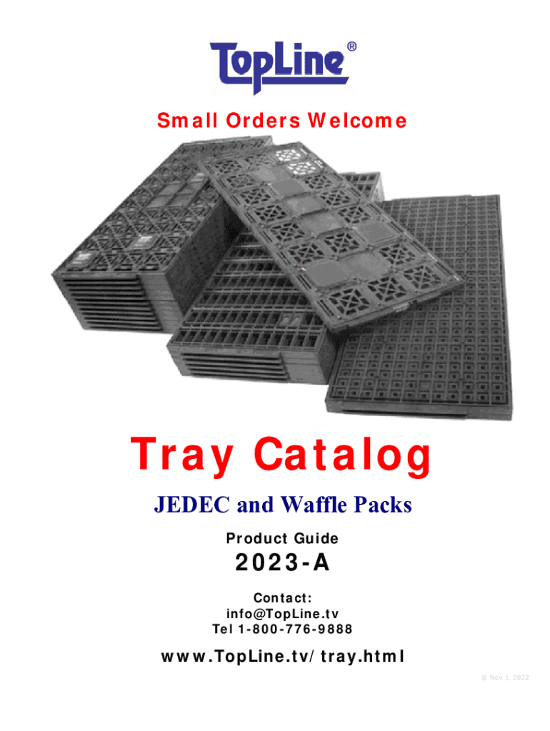 Fillable Online Tray Catalog - JEDEC and Waffle Packs Fax Email Print ...