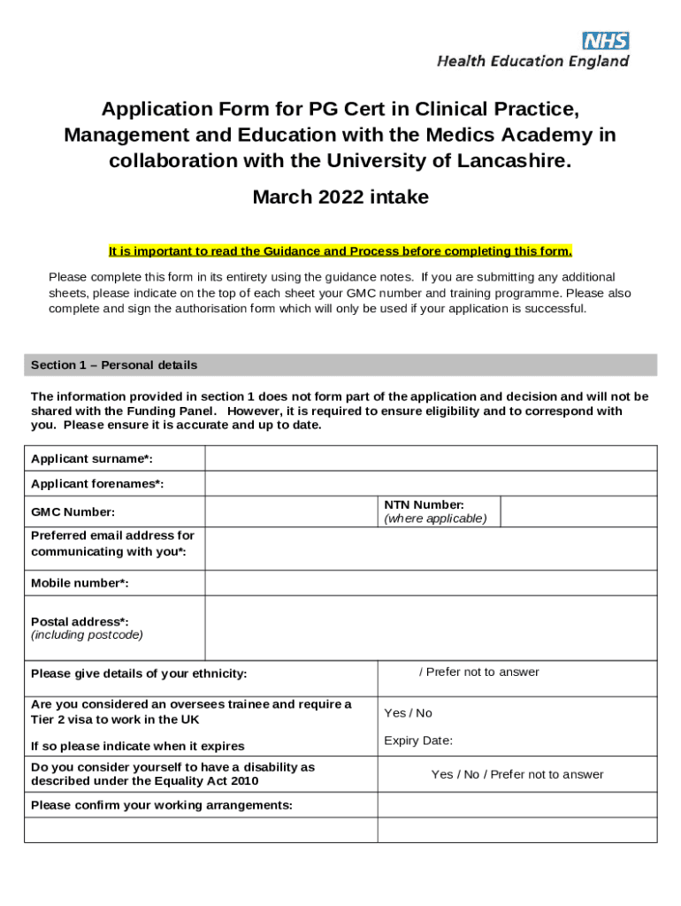 Medics-Academy-Application--March-2022-intake. ... Doc Template | pdfFiller
