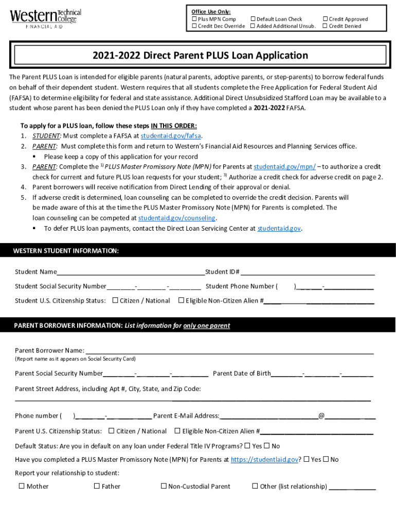Fillable Online The Direct Loan MPN and the Direct PLUS Loan MPN Fax ...