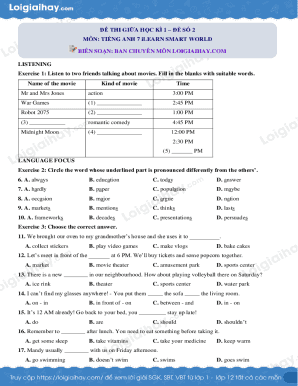 Fillable Online Listen to two friends talking about movies. Fill in the blanks ... Fax Email ...