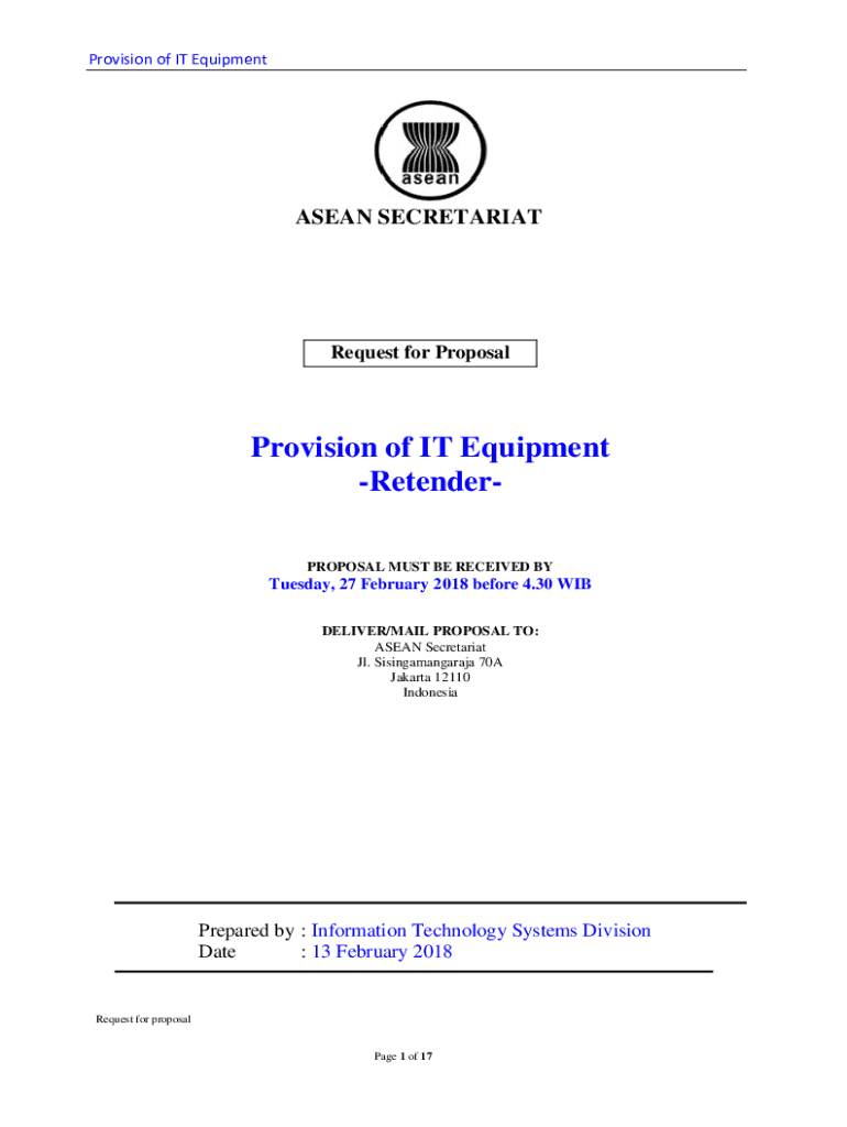 Fillable Online Request for Proposal: Construction of ASEAN Pavilion ...