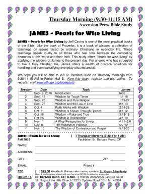 Fillable Online James: Pearls for Wise Living Workbook with Digital Access Fax Email Print ...