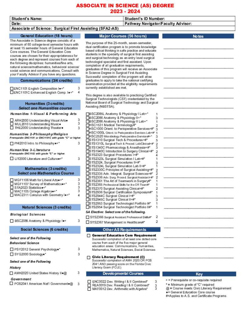 Fillable Online Surgical Tech School & Associate's Degree Program Fax Email Print - pdfFiller