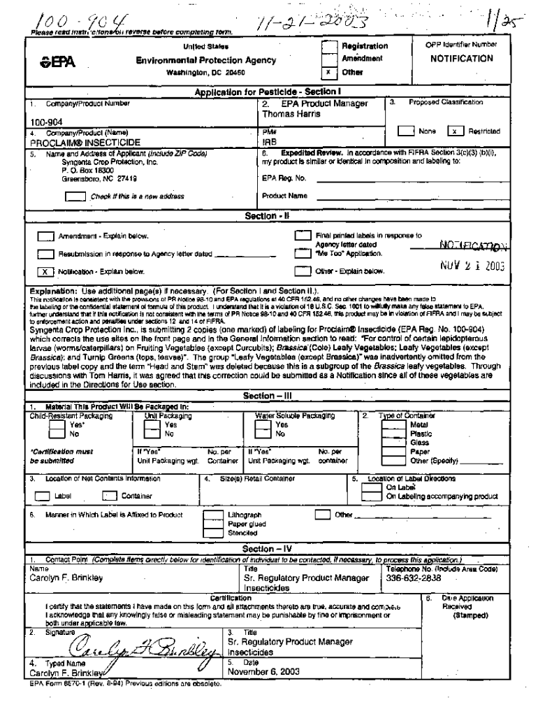 Fillable Online Tips and Guidelines for Filing EPA Notice of Arrival ...