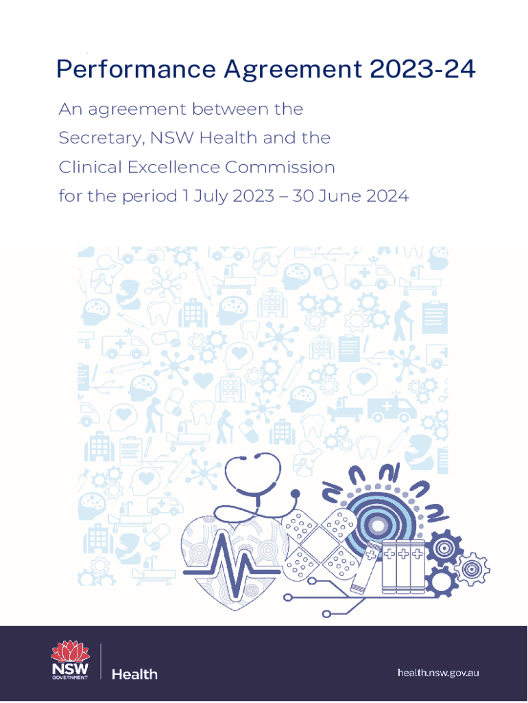 Fillable Online Performance Agreement 2023-24 - NSW Health and Clinical ...
