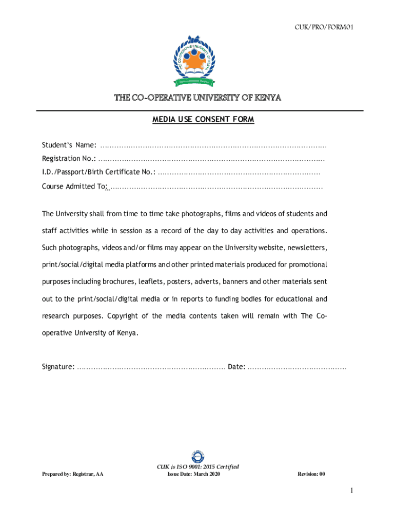 Fillable Online media use consent form Fax Email Print - pdfFiller