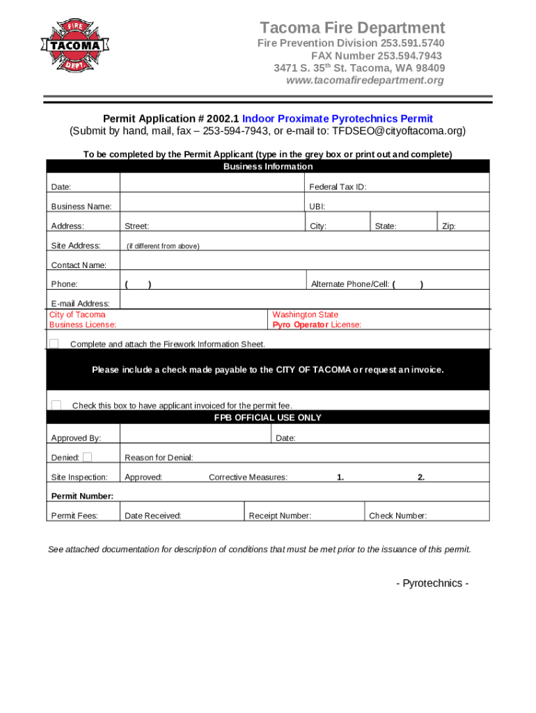 outdoor fireworks ination sheet Doc Template | pdfFiller