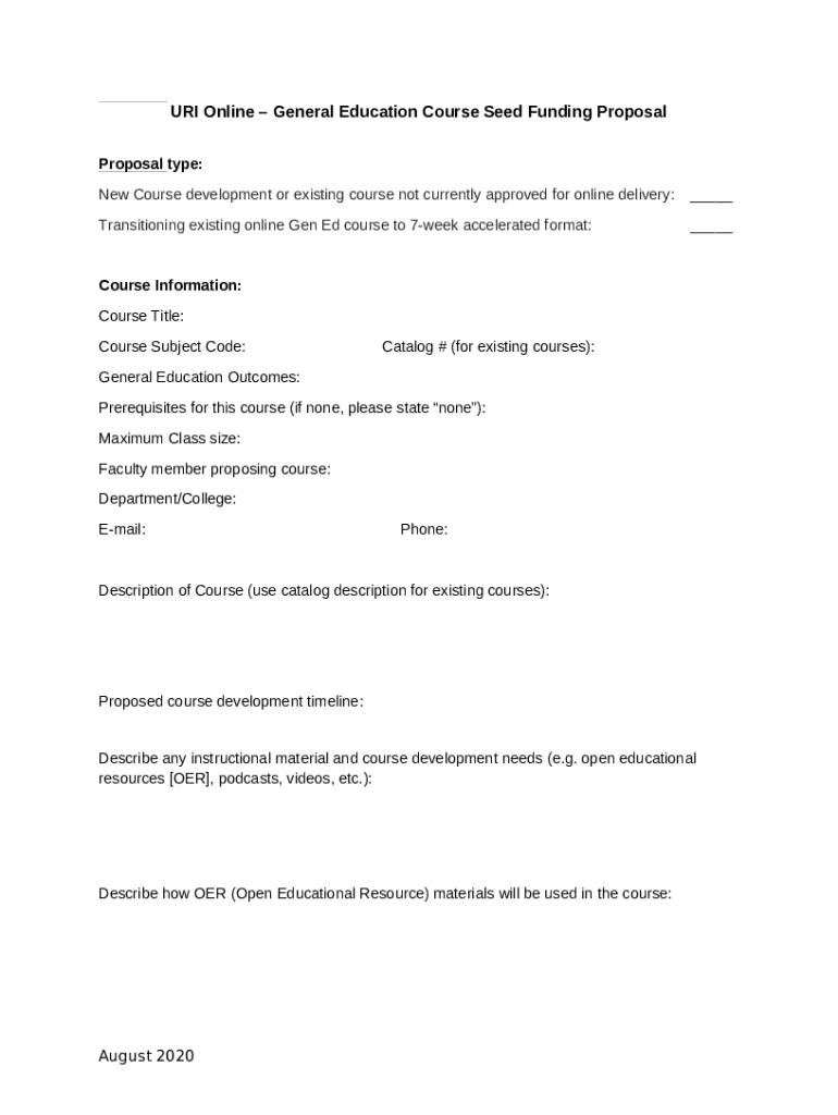 Current Gen Ed Course SearchGeneral Education Doc Template | pdfFiller