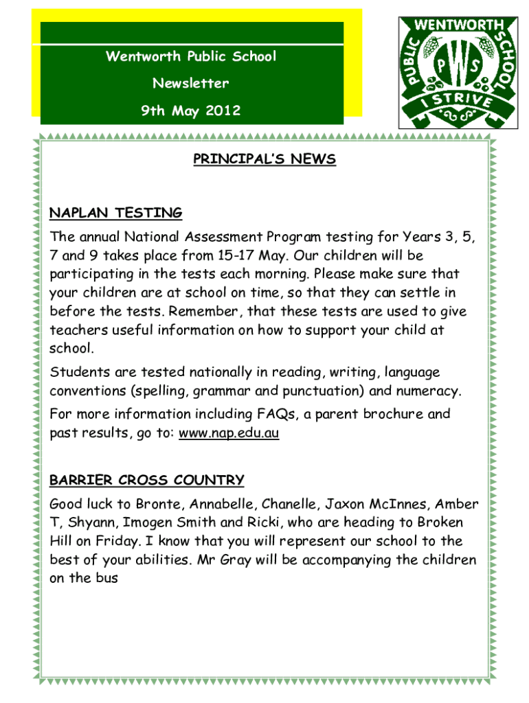 Fillable Online What do the NAPLAN test changes mean for schools and ...