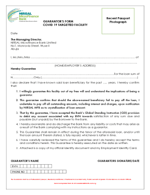 Fillable Online Guarantors Form - COVID19 Support.docx Fax Email Print ...