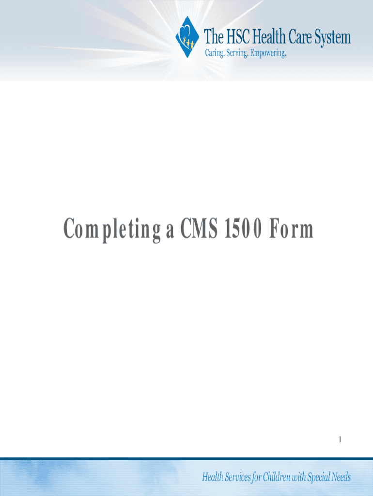 Fillable Online 17 medical claim form 1500 - Free to Edit, Download ...