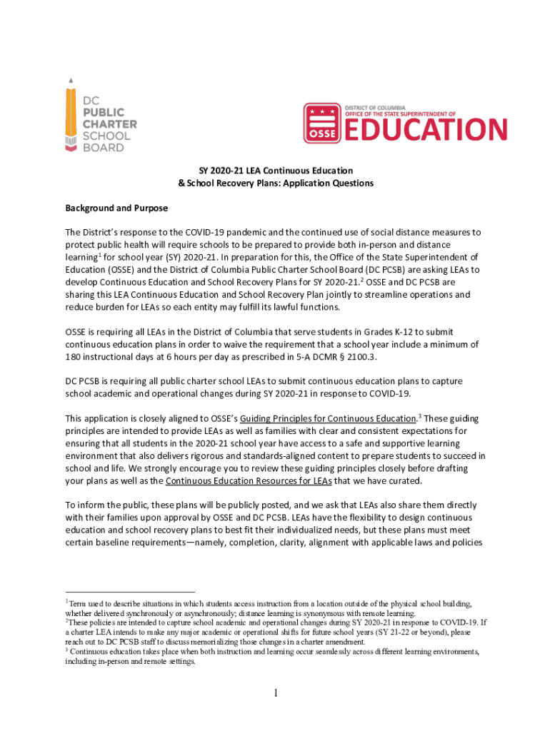 Fillable Online Achievement Prep 2020-21SY LEA Continuous Education and ...