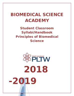 Project Lead The Way PLTW Principles of Biomedical ... Doc Template ...