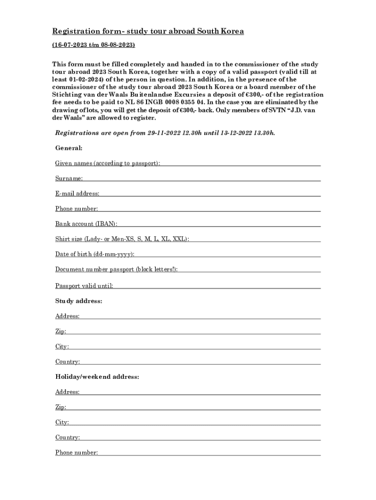 Fillable Online Tips for studying abroad in South Korea this summer ...