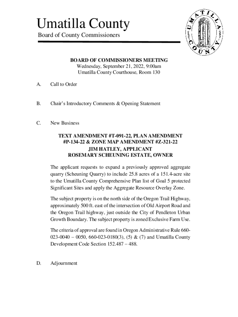 Fillable Online AGENDA REV1 - Benton County Oregon Fax Email Print ...