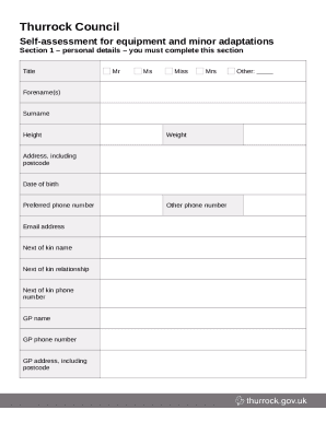 Section 1 - personal details - you must complete this section Doc ...