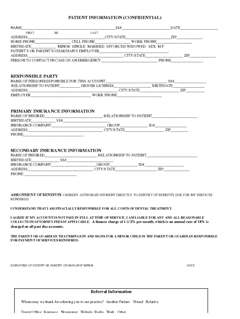 Fillable Online Confidential patient information and the regulations ...