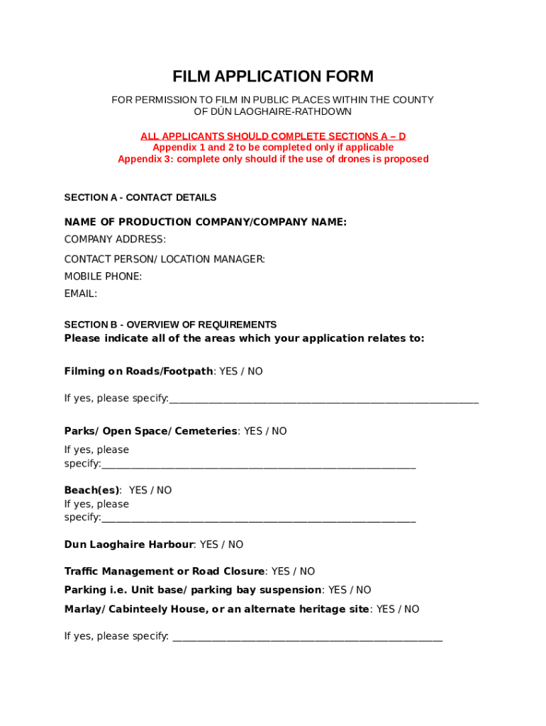 filming-photography-request-ination- ... Doc Template | pdfFiller