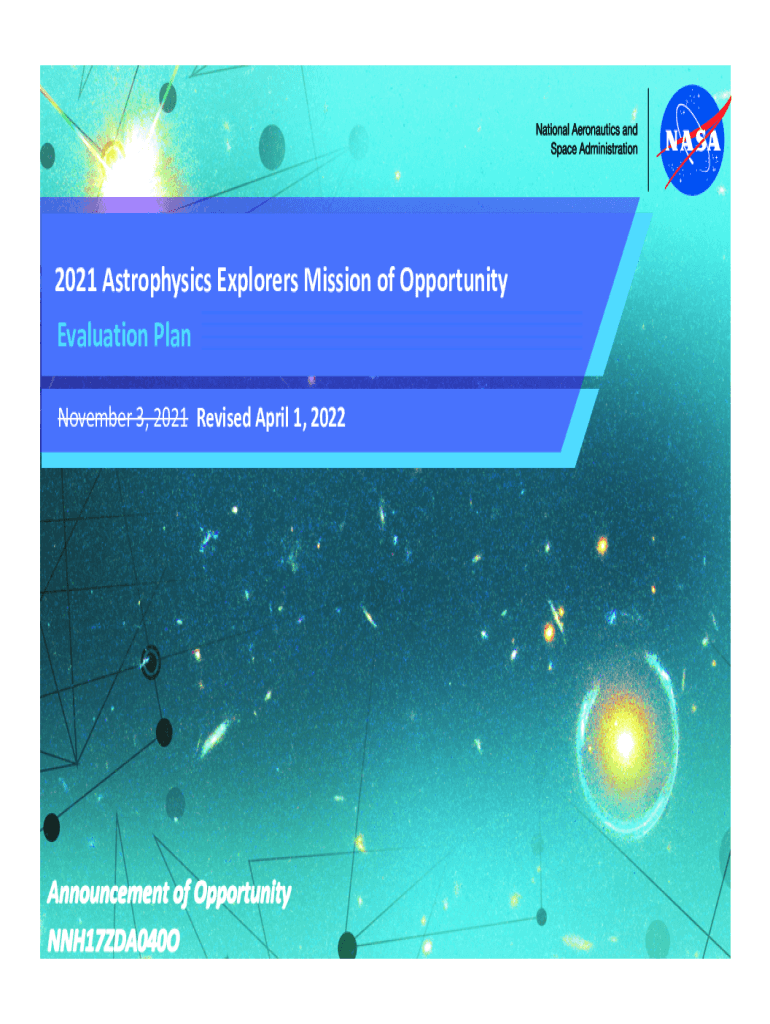 Fillable Online explorers larc nasa 2021 Astrophysics Explorers Mission ...