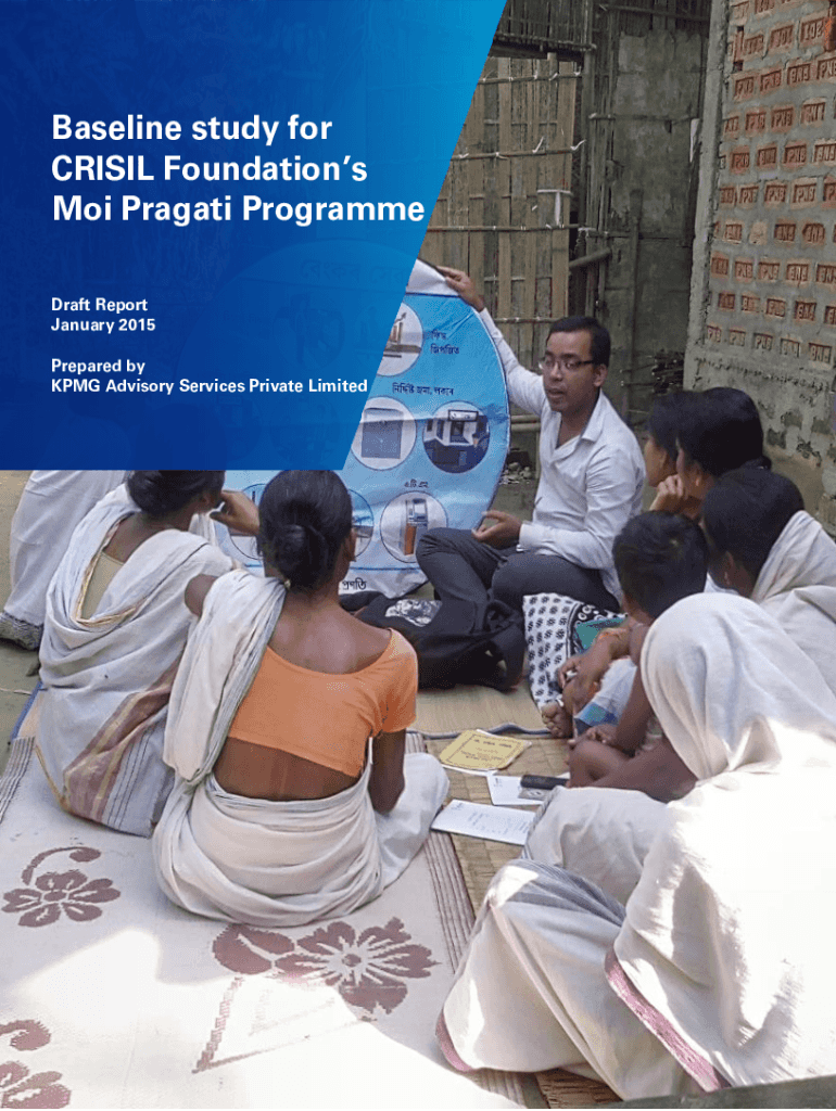 Fillable Online Baseline study for CRISIL Foundation's Moi Pragati ...