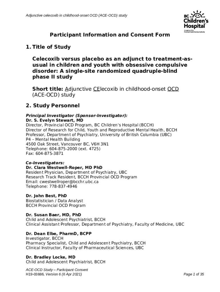 Clinical Trials Registration and Ined Consent Posting ... Doc Template | pdfFiller