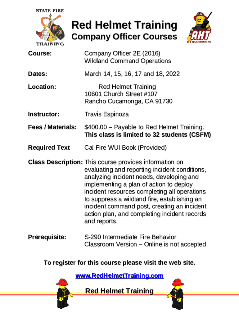 Wildland Command Operations Doc Template | pdfFiller