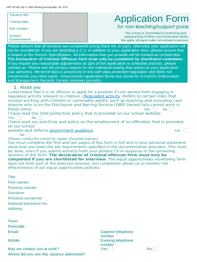 Safer Recruitment, Selection and Disclosures Policy & ... Doc Template ...