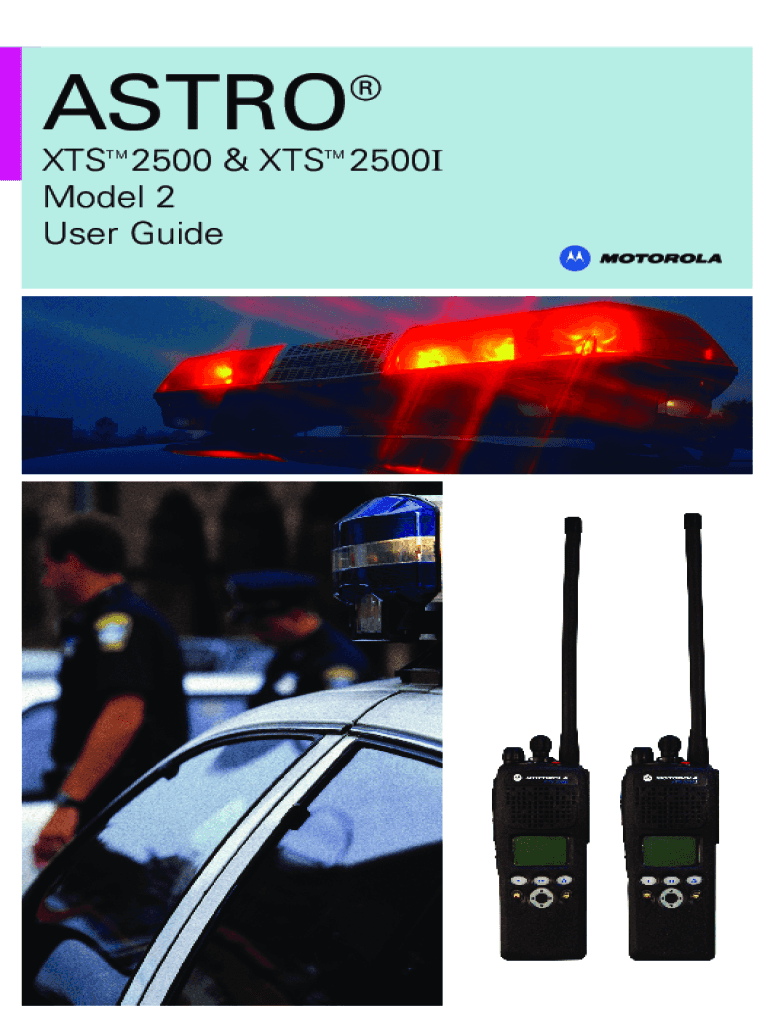 Fillable Online XTS 2500 Model 1 Portable Radio User Guide rev.E Fax ...