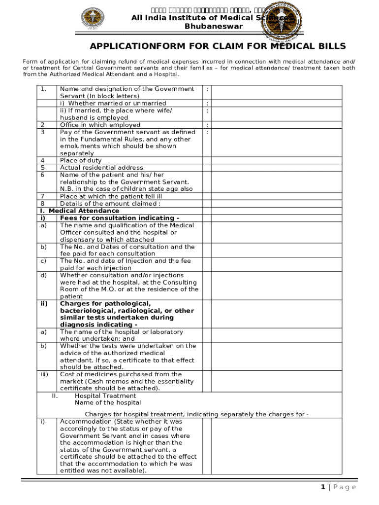 medical reimbursement -B & C.pdf Doc Template | pdfFiller