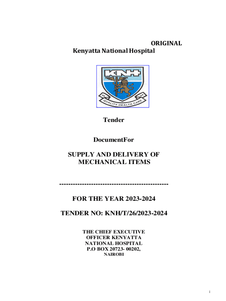 Fillable Online knh or knh - kenyatta national hospital po box 20723 ...