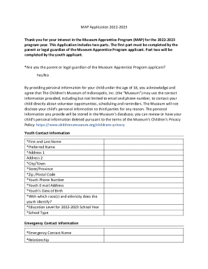 Fillable Online Museum Apprentice Program Fax Email Print - pdfFiller