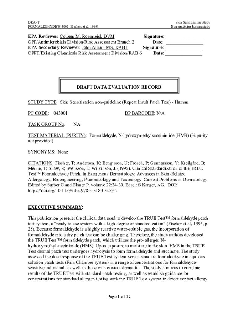 Fillable Online of 12 EPA Reviewer: Colleen M. Rossmeisl, DVM Signature ...