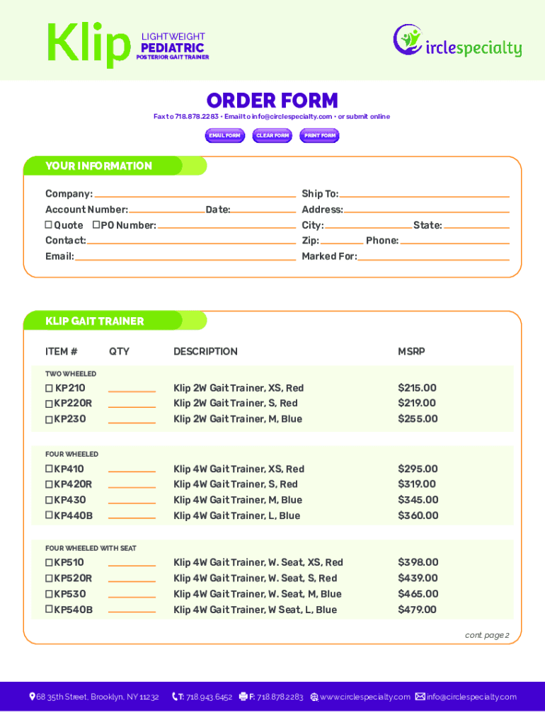 Fillable Online POSTERIOR GAIT TRAINER Fax Email Print - pdfFiller