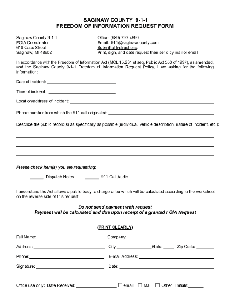Fillable Online form-foia-request.pdf Fax Email Print - pdfFiller