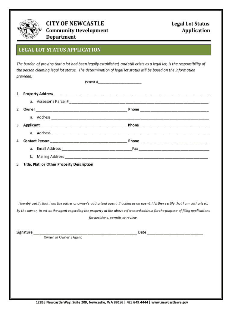 Fillable Online Assessor's Parcel May Not Be A Legal Lot Fax Email Print - pdfFiller