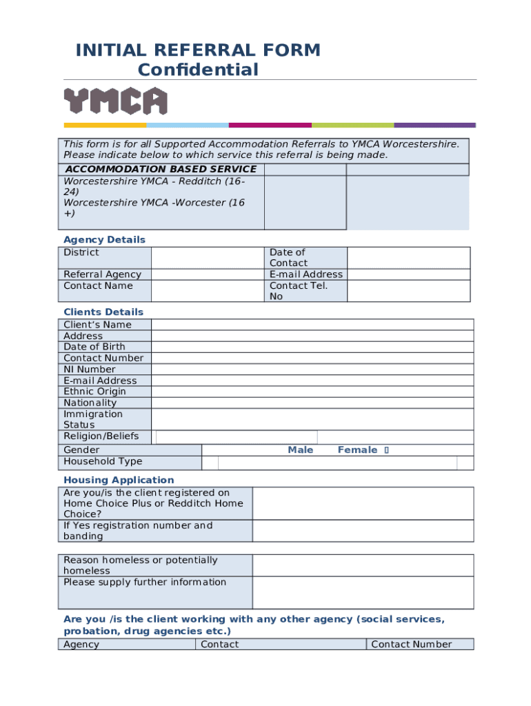 YMCA St Paul's Group Referral Doc Template | pdfFiller