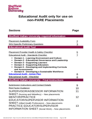 Quality Assurance (Education Audits and Evaluations) Doc Template ...