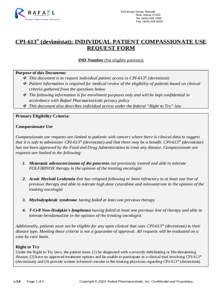 Single-Patient Expanded Access - Yale School of Medicine Doc Template ...