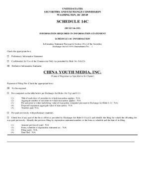 Fillable Online 17 CFR240.14c-101 - Schedule 14C. Information required ...