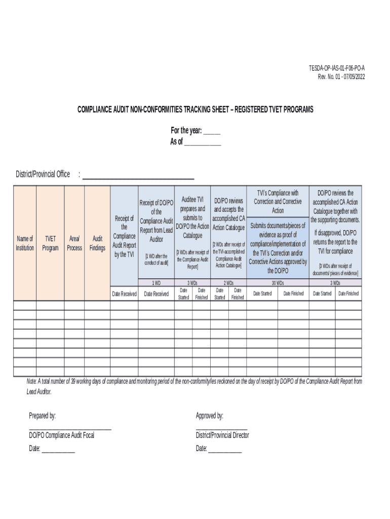 tesda-op-ias-01-f06-po-a Doc Template | pdfFiller