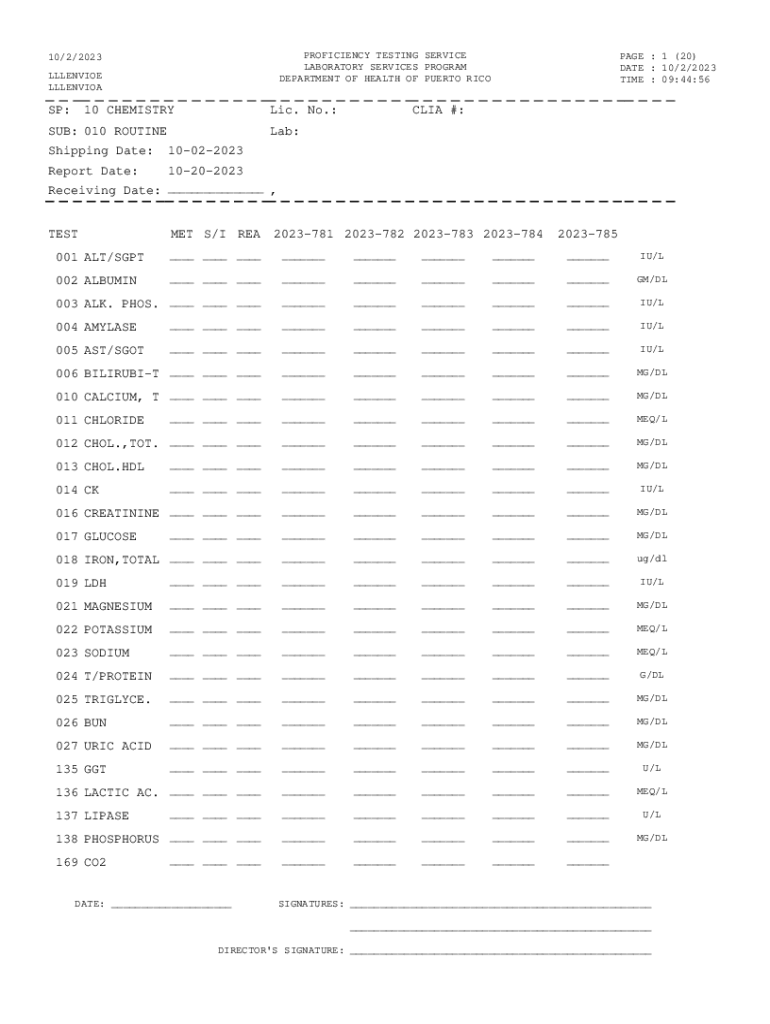 Fillable Online Fillable Online ptnet salud gov Laboratories Data Entry Form Fax Email Print ...