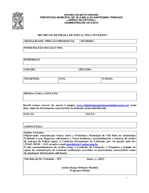 Preenchível Disponível Trindade e essa Empresa, solicitamos a Vossa ...