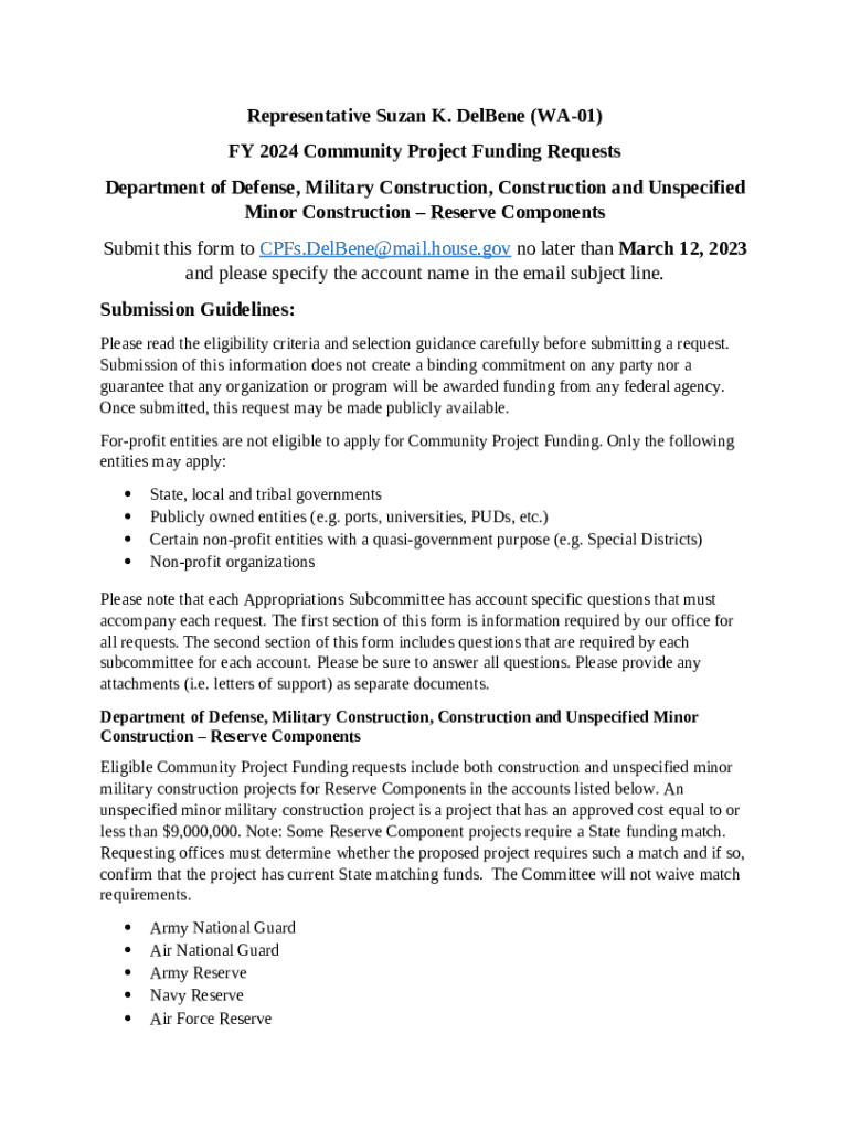 Department of Defense, Military Construction, Construction and ...