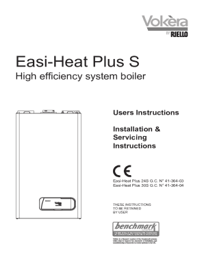 Fillable Online How To Put A Vokera Easi Heat Into Service Mode ...