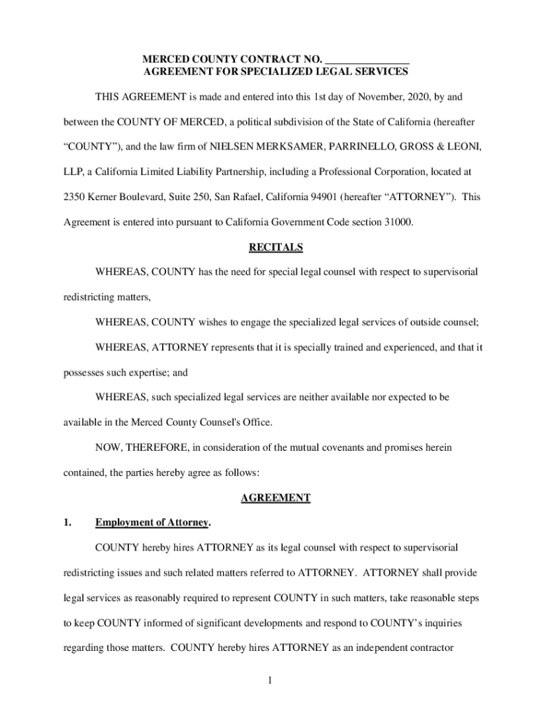 Fillable Online web2 co merced ca MERCED COUNTY CONTRACT NO Fax Email Print - pdfFiller
