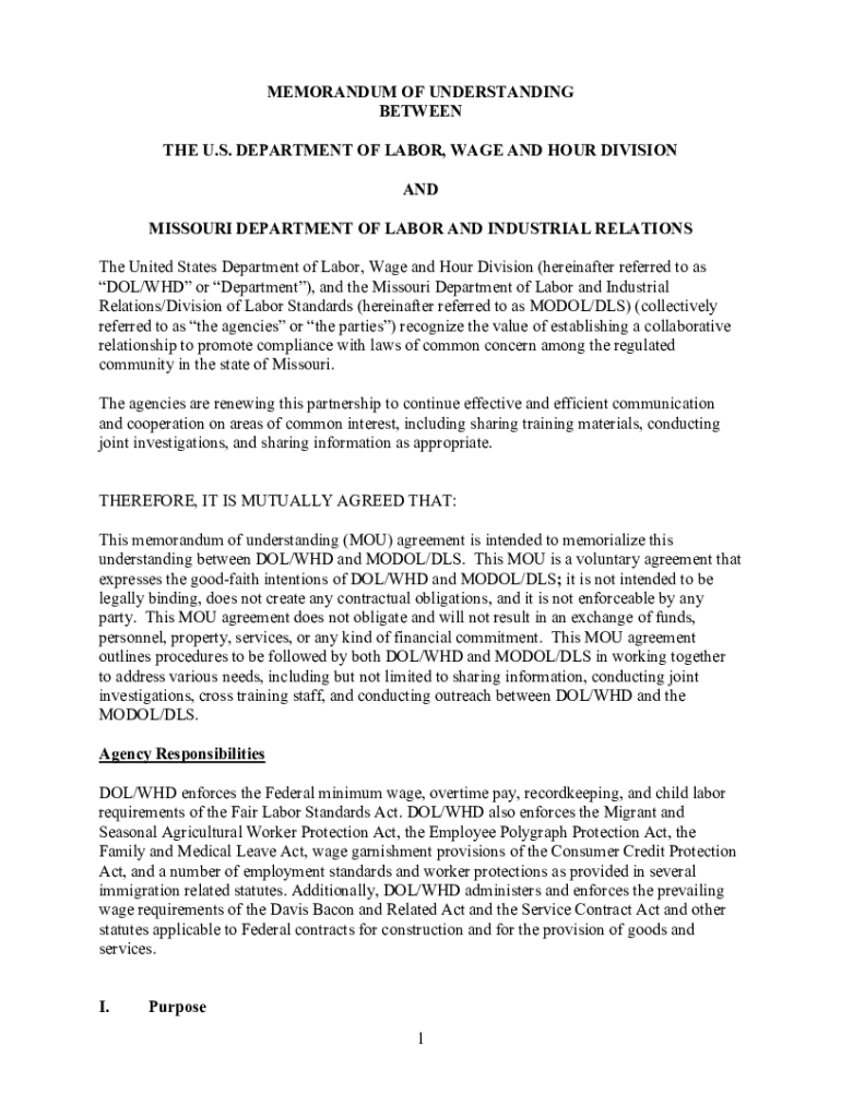Fillable Online Division of Labor Standards - Missouri Department of ...