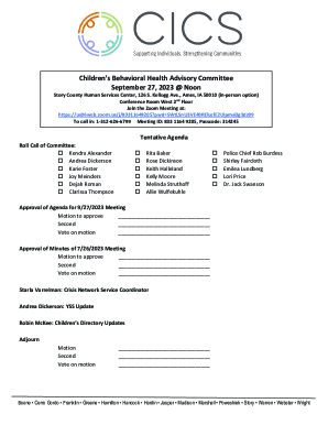 Fillable Online Children's Behavioral Health System State Board Fax Email Print - pdfFiller