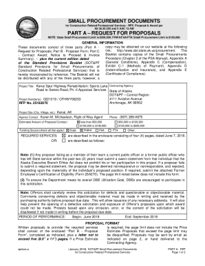 Fillable Online dot alaska These documents consist of three parts (Part ...