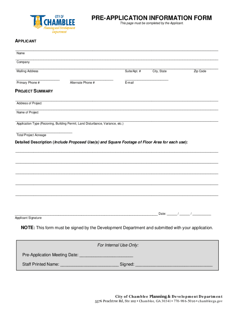 Fillable Online Planning and Development Department Fee Schedule Fax Email Print - pdfFiller