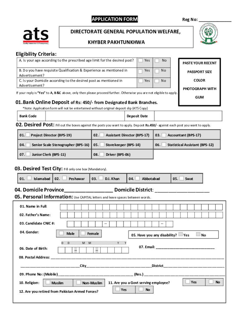 Fillable Online APPLICATION FORM Eligibility Criteria: 01. Bank Online Deposit ... Fax Email ...